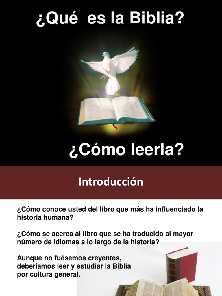 Que Es La Biblia y Como Leerla (Modificado) 2 | PDF | Septuaginta ...
