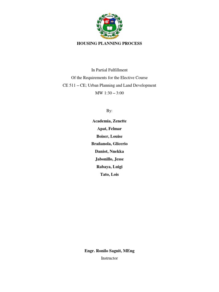 Housing Planning Process | PDF | Affordable Housing | Homelessness