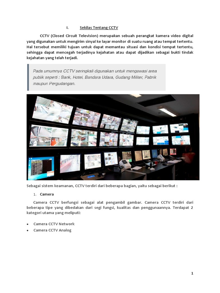 Sop CCTV | PDF