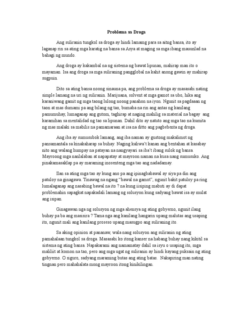 Problema Sa Droga | PDF