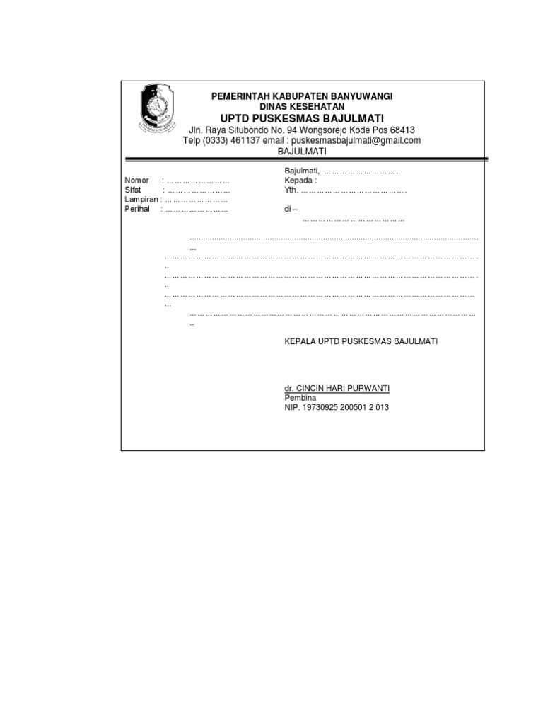 Format SURAT BIASA | PDF