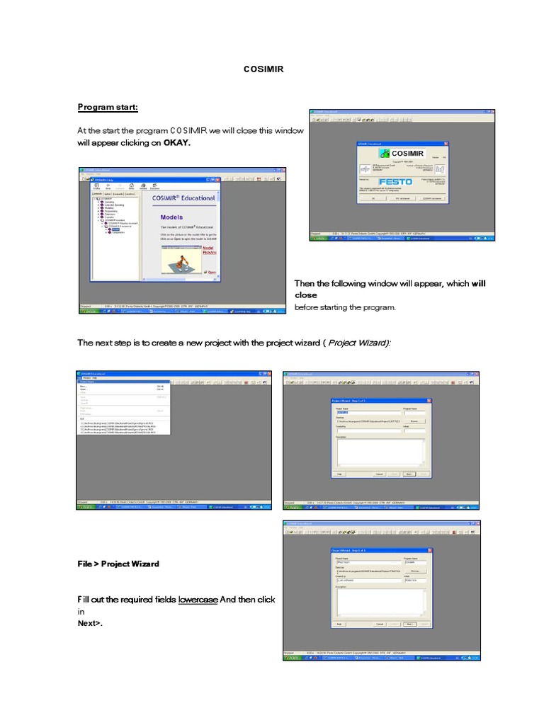 TUTORIAL COSIMIR - Es.en PDF | PDF | Button (Computing) | Input/Output
