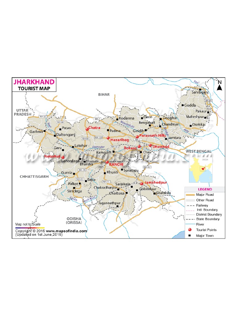 Jharkhand Travel Guide Map | PDF