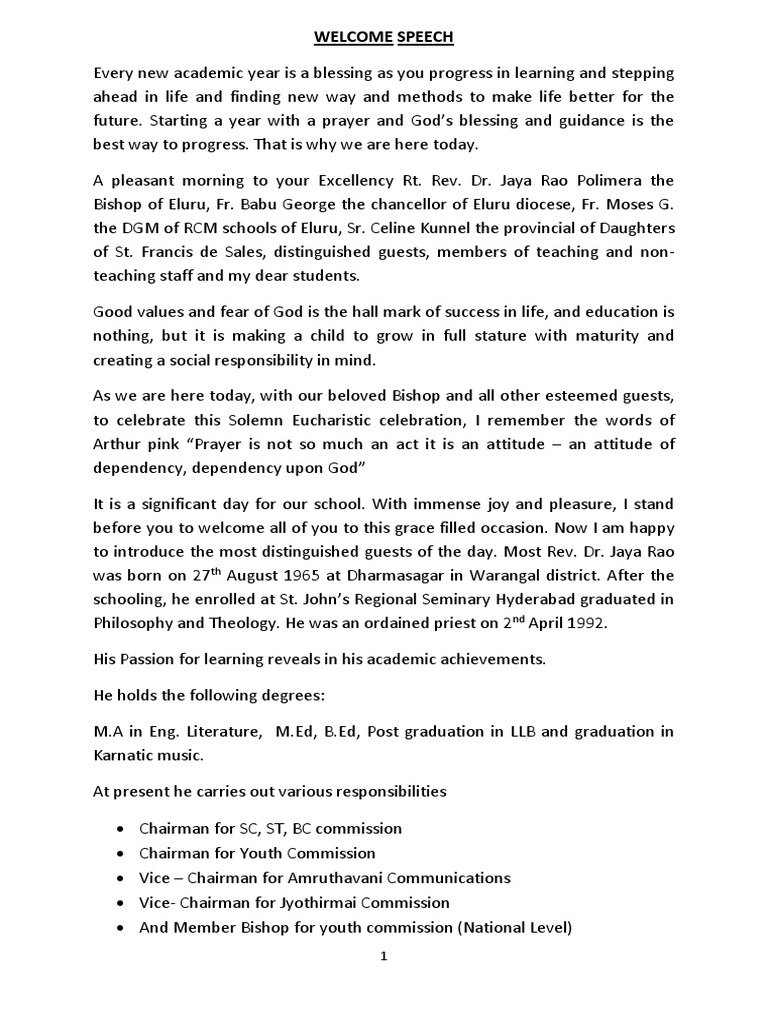 A Warm Welcome and Blessing: Introducing Guests and Encouraging ...