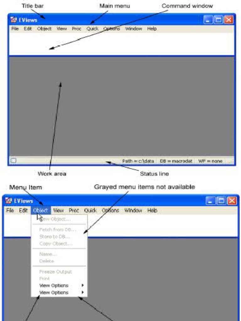 Introduction To Eviews | PDF | Microsoft Excel | Statistics