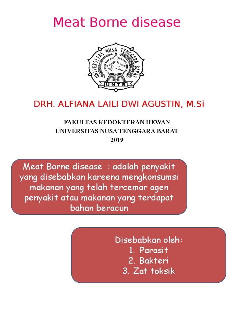 Meat Borne Disease-1 | PDF