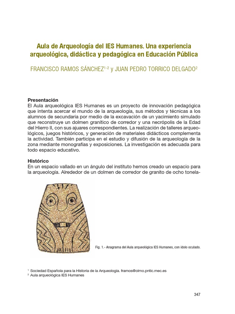 Aula de Arqueologia | PDF | Arqueología | Salón de clases
