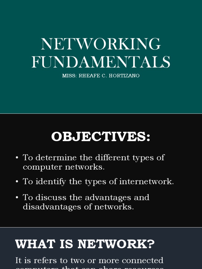 Networking Fundamentals | PDF | Local Area Network | Computer Network