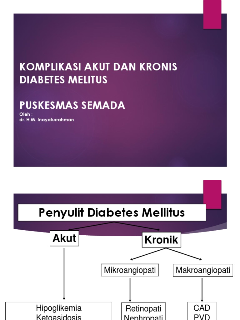 Komplikasi DM Akut Dan Kronis Edit | PDF