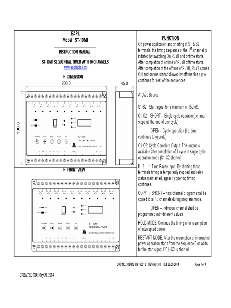 Sequential Timer | PDF | Timer | Electromagnetism