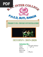 Emi Class 12 Project | PDF | Electromagnetic Induction | Magnetic Field