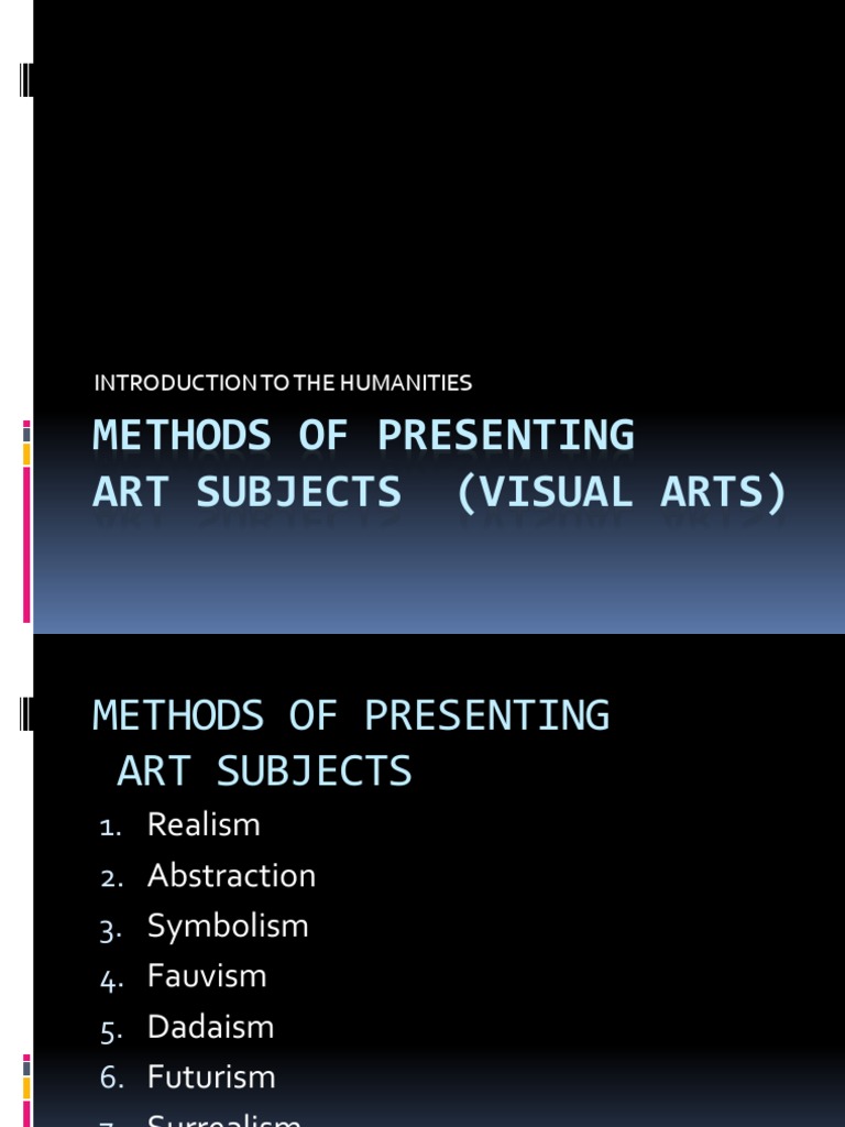 5 - Methods of Presenting Art Subjects | PDF | Realism (Arts) | Surrealism 5 - Methods of Presenting Art Subjects | PDF | Realism (Arts) | Surrealism