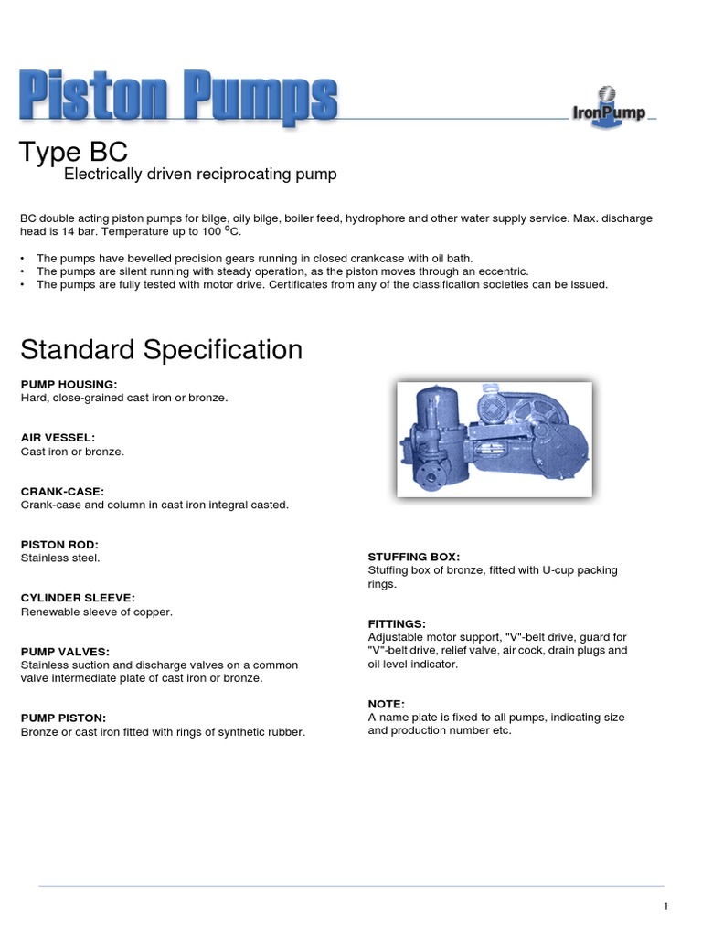 IP Pump Brochure BC | PDF