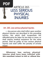 Physical Injury Penalties in the Philippines | PDF | Violence | Crimes