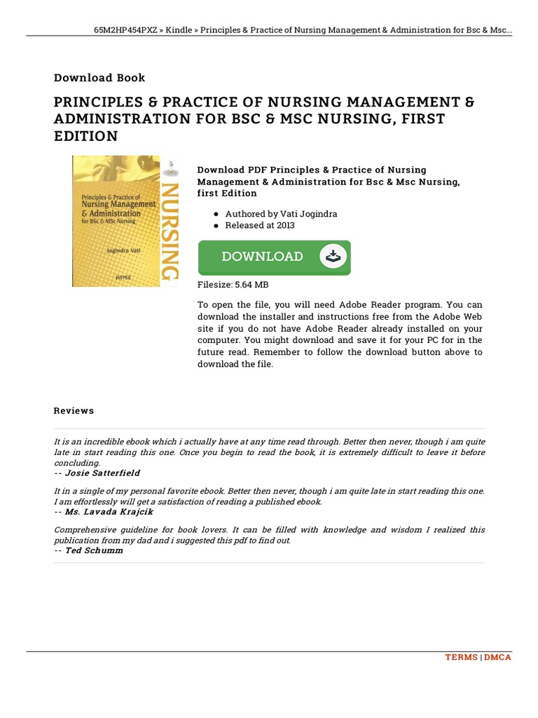 Nursing Management by Jogindra Vati PDF | PDF | Self-Improvement ...