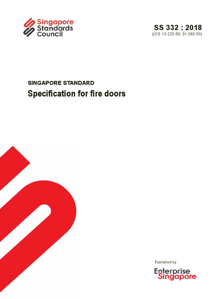 SS 332-2018 - Preview PDF | PDF | Door | Architectural Elements