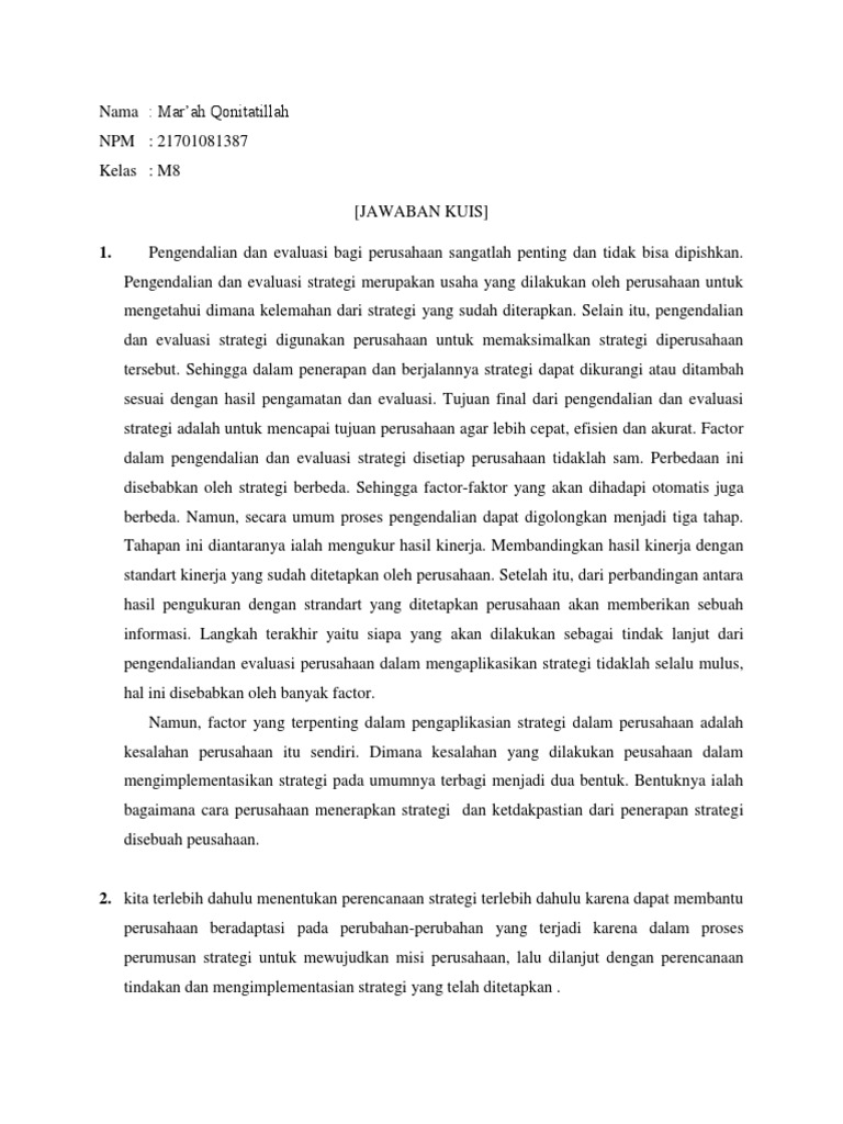 Mar'ah Qonitatillah-21701081387-M8-Kuis | PDF