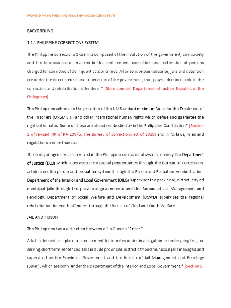 Modernizing Iwahig Prison System Overview | PDF | Corrections | Prison