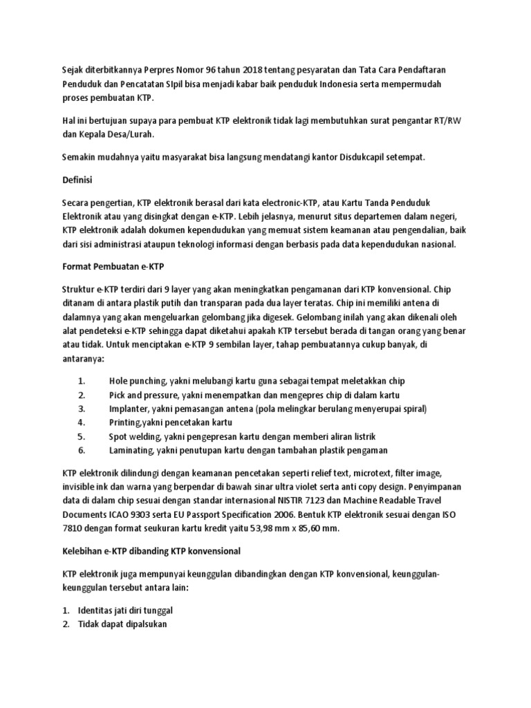 Membuat e-KTP Di Jember | PDF