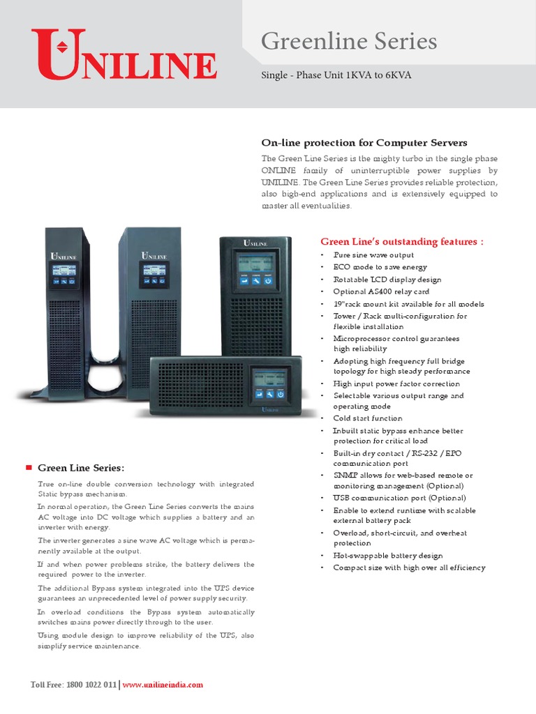 Greenline | Download Free PDF | Power Inverter | Power Supply