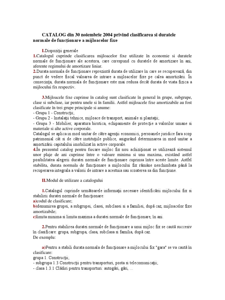 Catalog Mijloace Fixe PDF | PDF