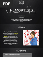 Hemoptisis: Definisi dan Penanganan | PDF