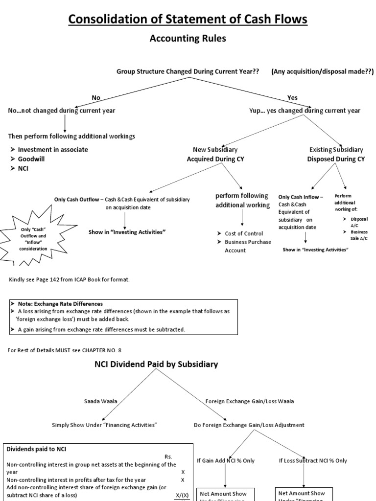 Consolidated Cash Flow Statement Guide | PDF | Cash Flow Statement ...