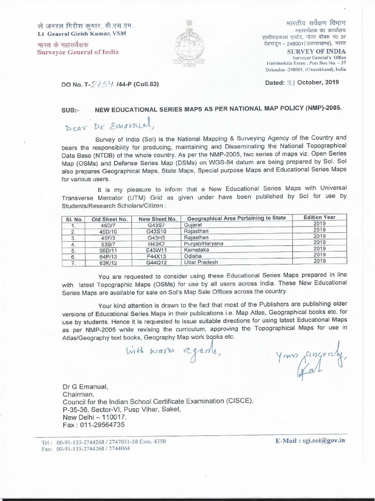 New Educational Series Maps As Per National MAP POLICY (NMP) - 2005 PDF ...