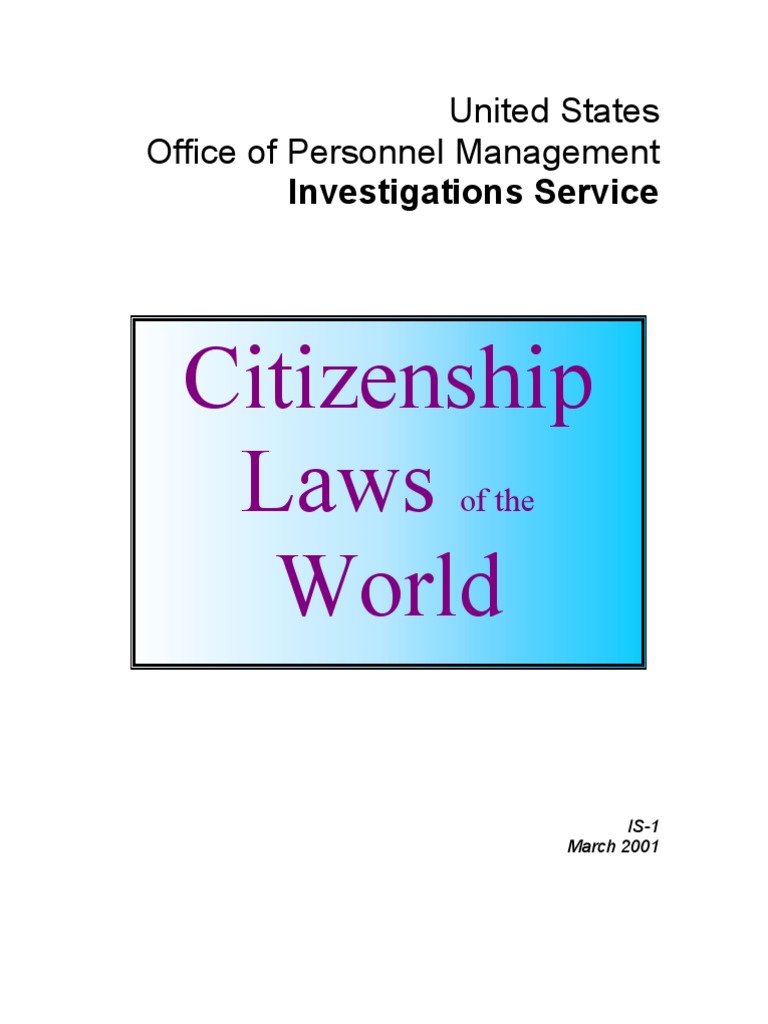 Global Citizenship Guide | PDF | United States Nationality Law ...