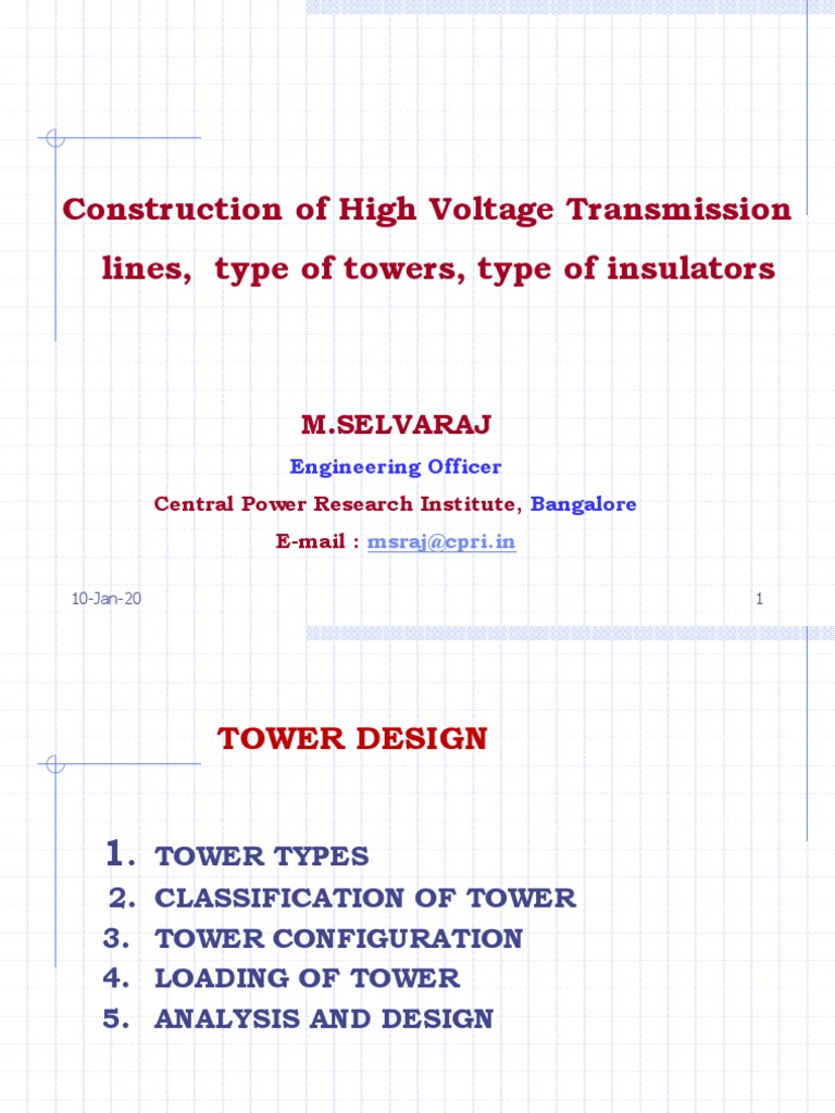 Construction Overhead Transmission Line | PDF | Electric Power | Force