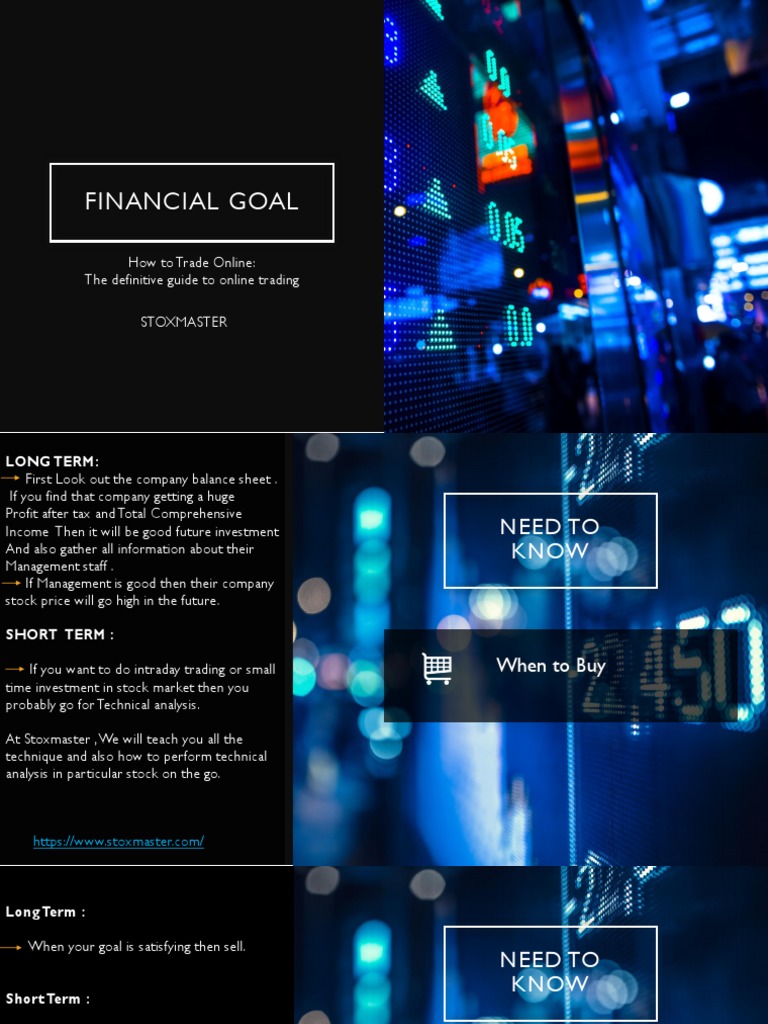 Financial Goal | PDF | Stock Market | Stocks