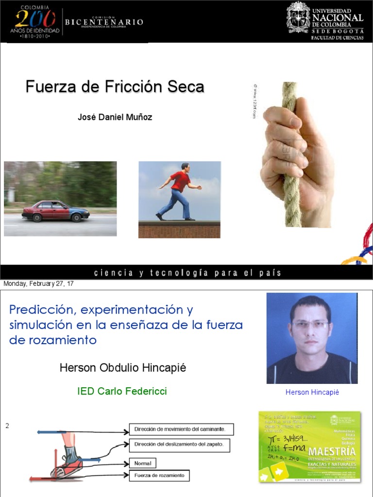 Fuerza de fricción seca | PDF | Fricción | Cantidad