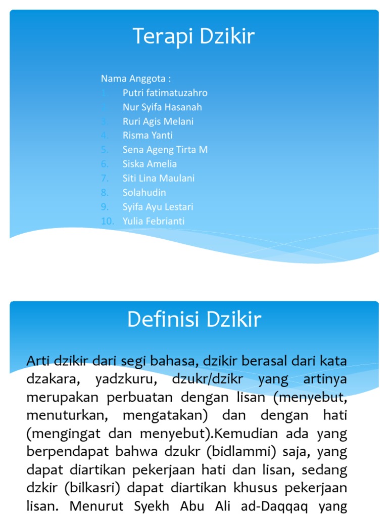 Terapi Dzikir | PDF