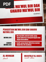 Pengertian Hadits Marfu', Mauquf, Maqthu | PDF