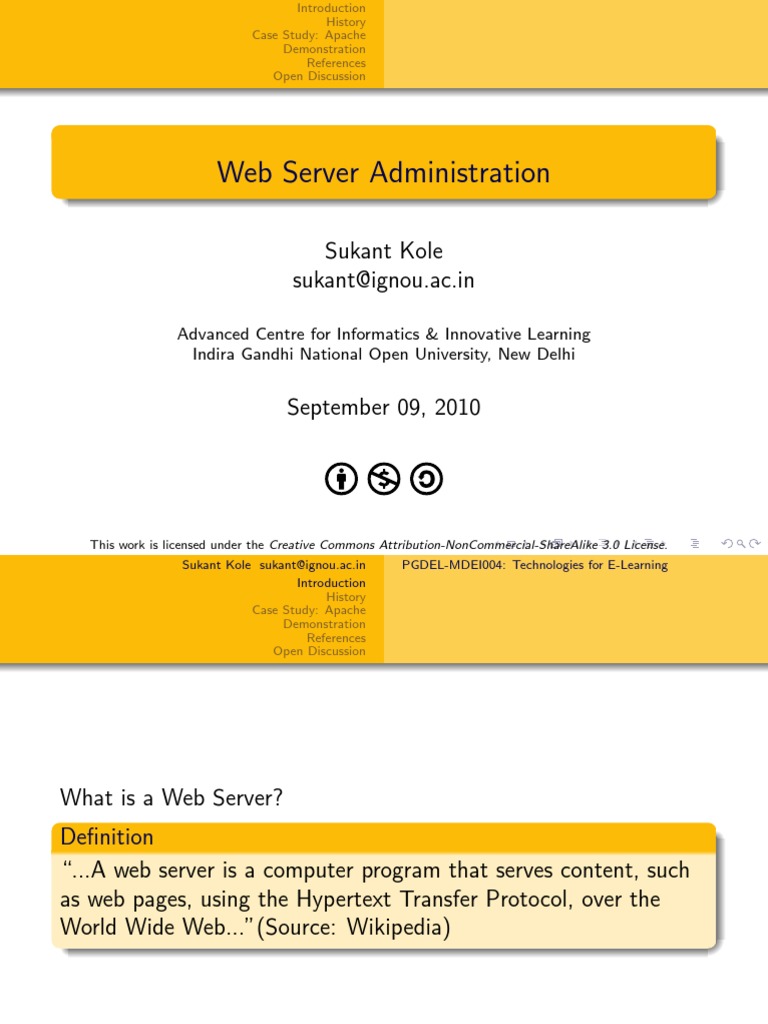 Webserver Management in E-Learning | PDF | Apache Http Server ...