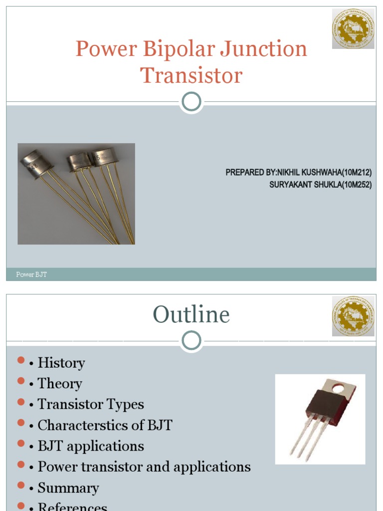 Power Bipolar Junction Transistor Overview | PDF | Bipolar Junction ...
