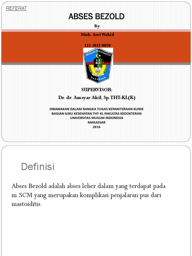 Abses Bezold: Panduan Klinis | PDF