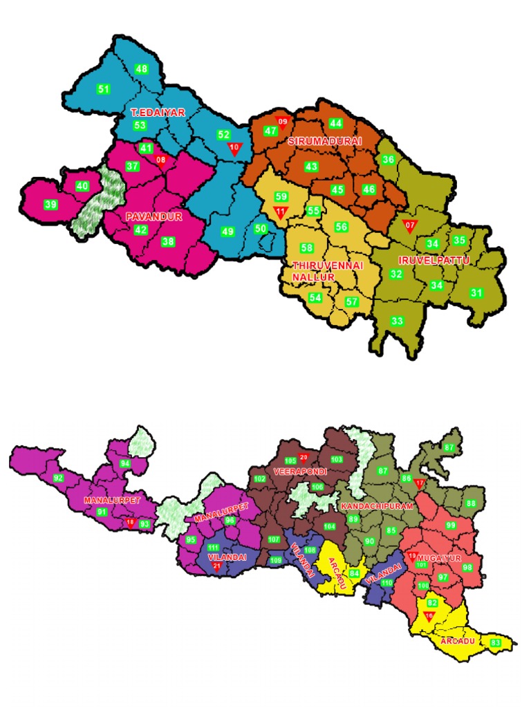 Block Wise Maps of Kallakurichi Hud PDF | PDF