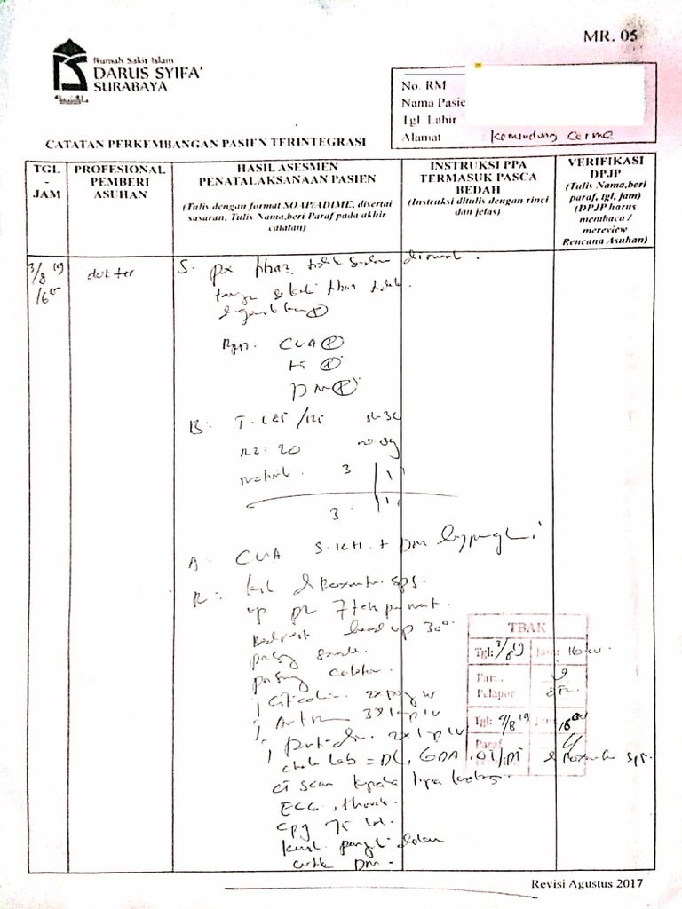 Bukti Rekam Medis Rencana Asuhan | PDF