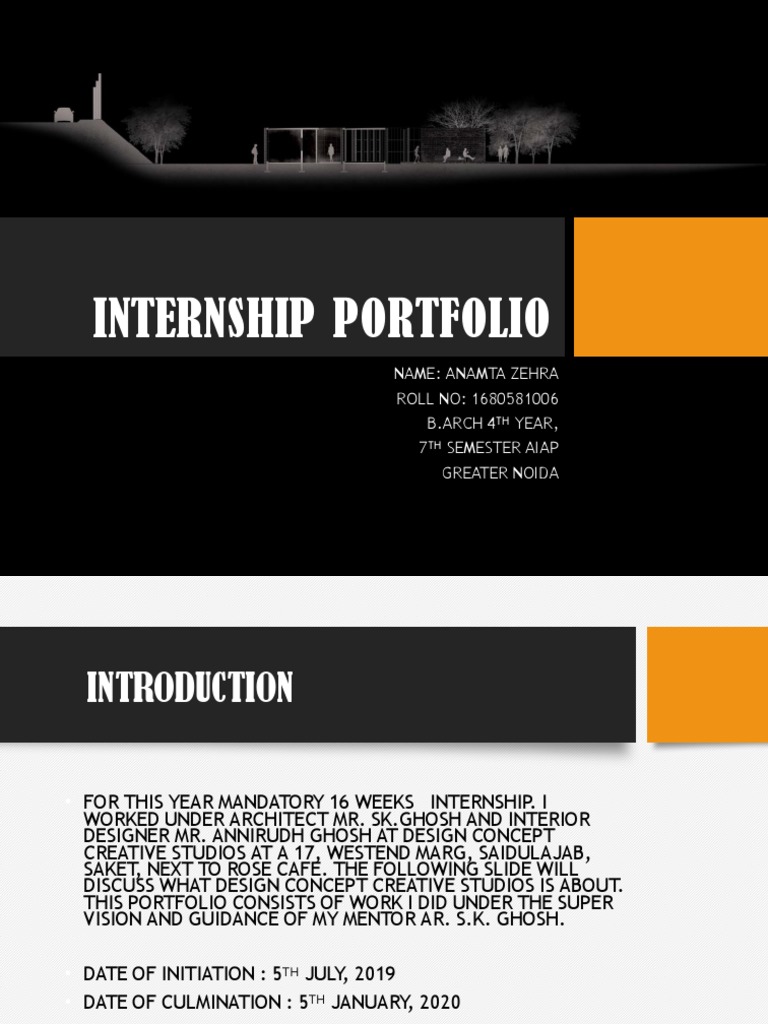 Internship Portfolio 1 | PDF | Stairs