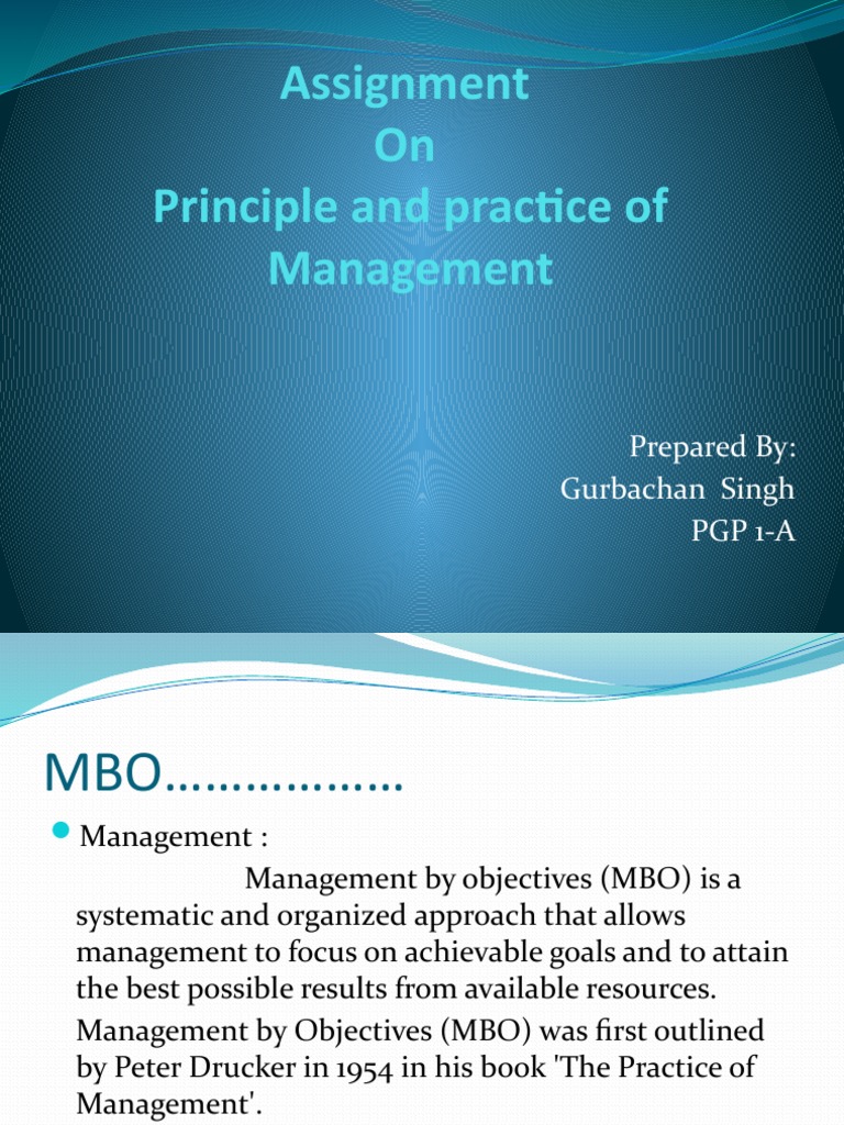 Assignment On Principle and Practice of Management: Prepared By ...