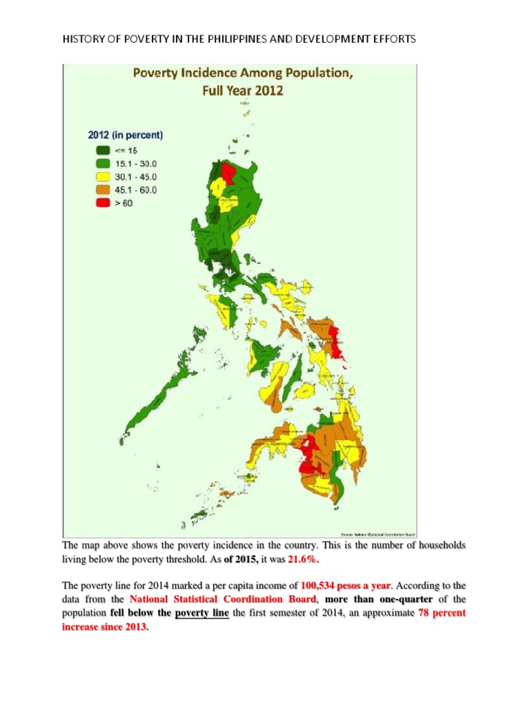 Poverty Trends in the Philippines | PDF | Poverty | Poverty & Homelessness