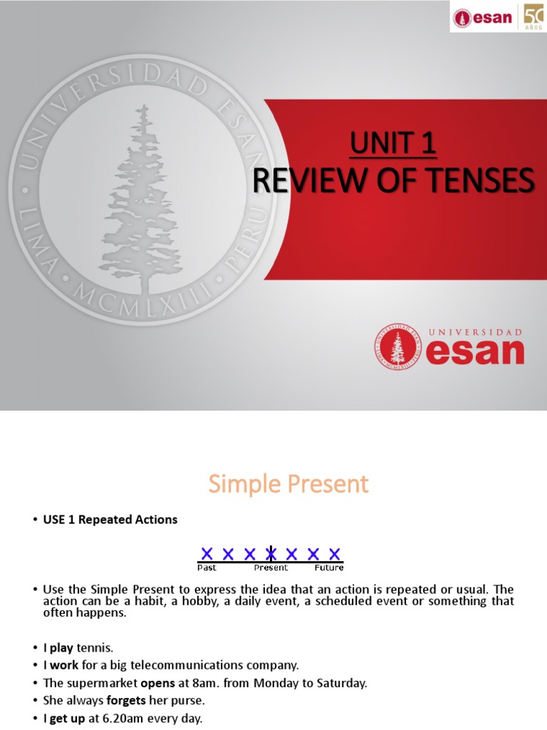 Review of Tenses | PDF | English Language