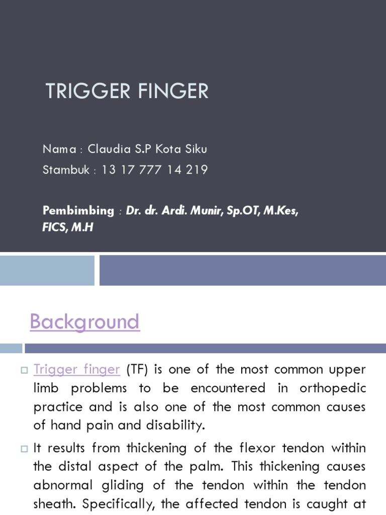Trigger FINGER | PDF
