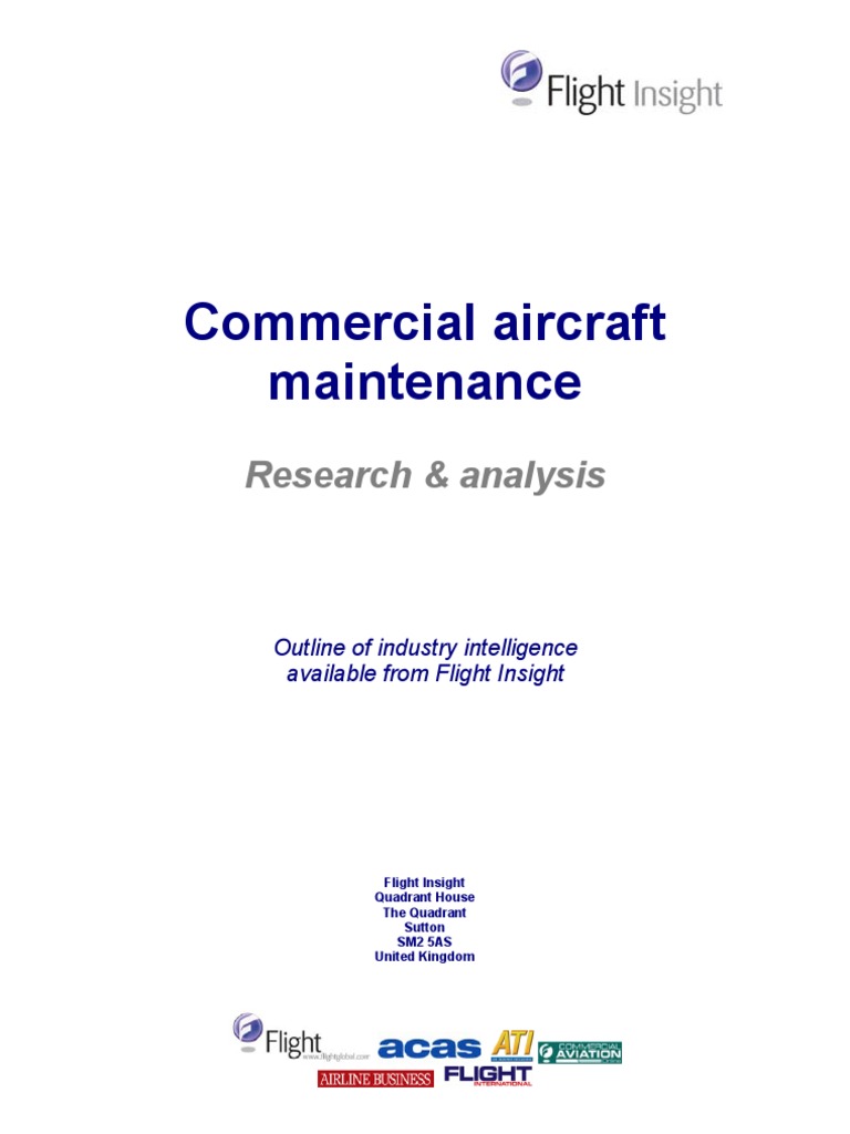 02-Commercial Aircraft Maintenance Report-Proposal | PDF | Airlines ...