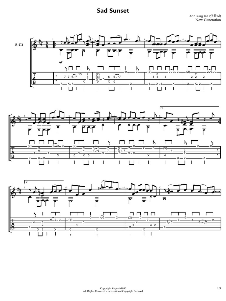 Ahn Jung Jae - Sad Sunset PDF | PDF | Copyright Law | Law