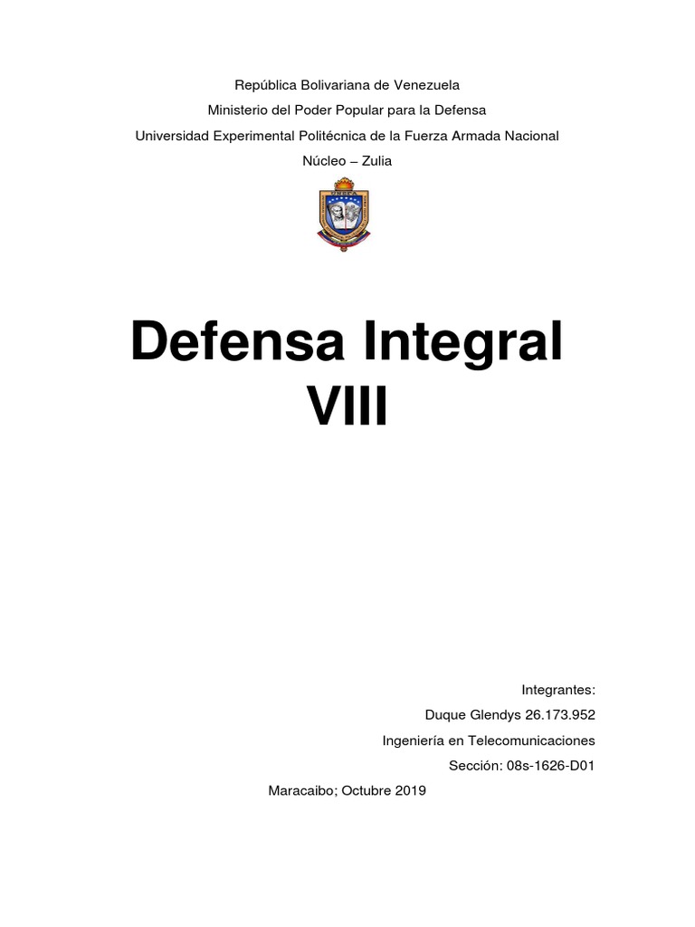 Defensa Integral y Lucha No Armada | PDF | Seguridad internacional ...