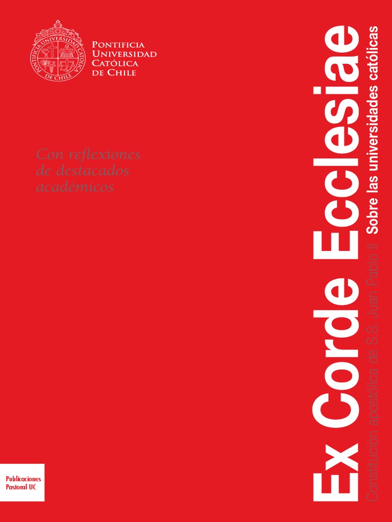 Ex Corde Ecclesiae PDF | PDF | Iglesia Católica | Concilio Vaticano II