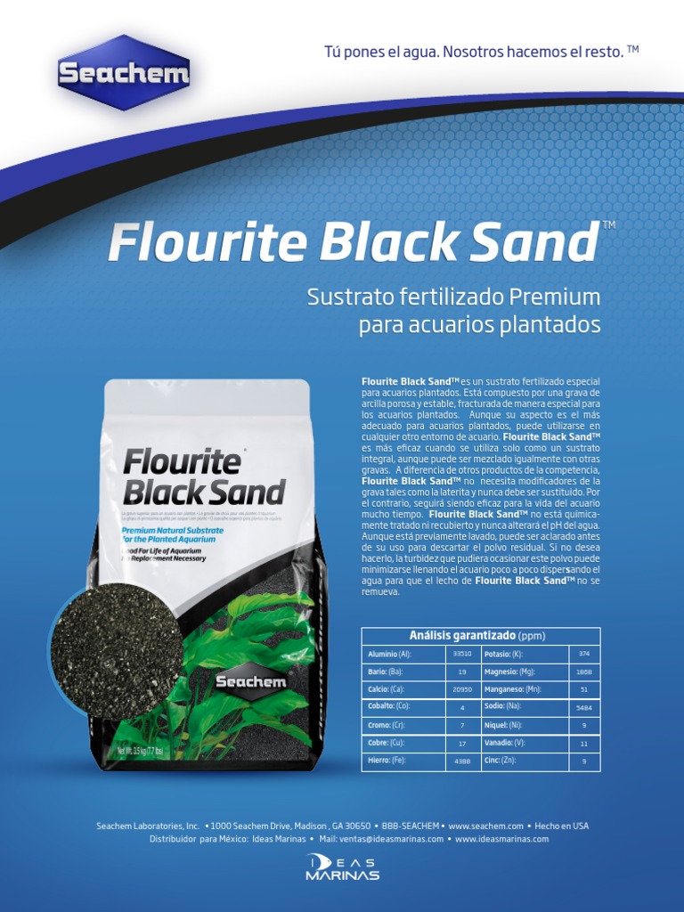 Flourite Black Sand FL | PDF | Acuario | Cromo