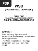 Perawatan Water Seal Drainage (WSD) | PDF